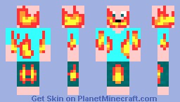 Man on Fire Minecraft Skin