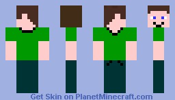 man with head turned Minecraft Skin