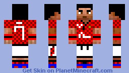 Manchester United Home Jersey Minecraft Skin