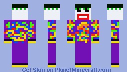 The evil clown Minecraft Skin