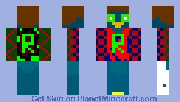 Creepy Box Man Minecraft Skin