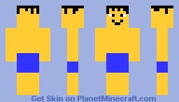 Man swimming Minecraft Skin