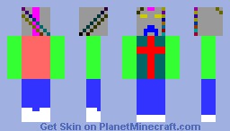many colors Minecraft Skin