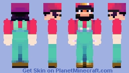 Mario Minecraft Skin