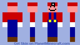Mario Bros Minecraft Skin