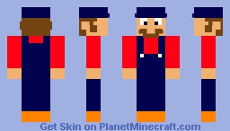 Mario (From Mario Bros Arcade) Minecraft Skin
