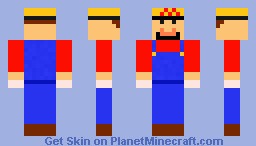 Mine Cap Mario Minecraft Skin