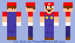 Mario Minecraft Skin