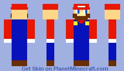 Mario Minecraft Skin