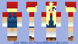 mario girl Minecraft Skin