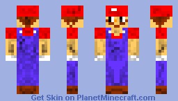 Mario Minecraft Skin