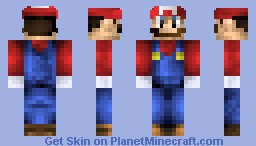 Mario Minecraft Skin