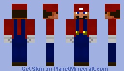 Mario Minecraft Skin