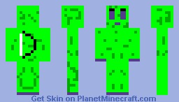 green alien Minecraft Skin
