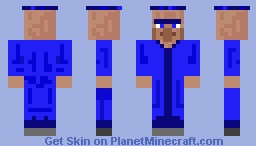 The New Blue Villager Minecraft Skin