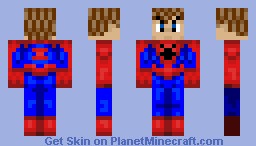 Maskless Spider-Man Minecraft Skin