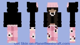 Hello kity matching Girl Minecraft Skin