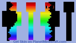Rainbow guy 2 Minecraft Skin