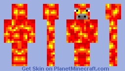 Lava Cow Minecraft Skin
