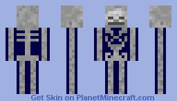 Dark Skeleton Minecraft Skin