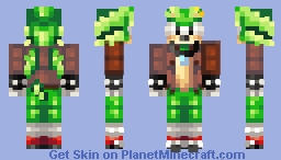 Manic the hedgehog Minecraft Skin