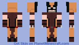 Mcu: Wolverine (Brown and Yellow) Minecraft Skin