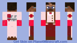 Medic Red Minecraft Skin
