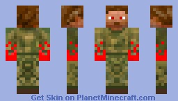 evil militarian (bloody hands) Minecraft Skin