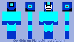 Original 8-bit Megaman Minecraft Skin