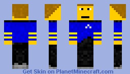 star trek guy blue Minecraft Skin