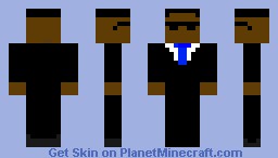 men in black Minecraft Skin
