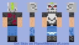 brutal metal mutant man Minecraft Skin