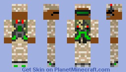 Military commander with jetpack Minecraft Skin