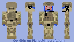 millitary teletubbies (blue) (zombie ver) Minecraft Skin