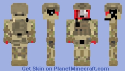 millitary teletubbies (red) (zombie ver) Minecraft Skin