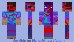 mind infected steve Minecraft Skin