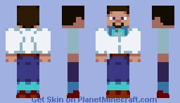 Party Steve (Bonfire) Minecraft Skin