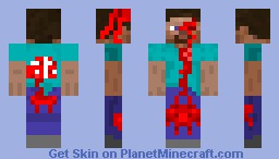 Injured Steve Minecraft Skin