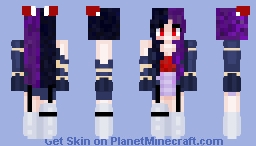Split Hair Girl Minecraft Skin