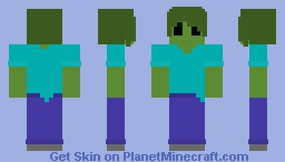 Minecraft Zombie Minecraft Skin