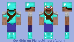 Diamond steve Minecraft Skin