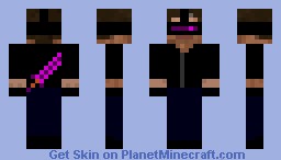 Purple Techie Minecraft Skin