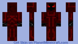 red fire demon Minecraft Skin