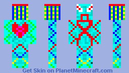 pixel love Minecraft Skin
