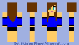 DJ girl Minecraft Skin