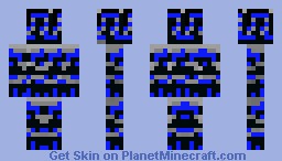Blue Pattern Minecraft Skin
