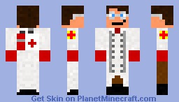 TF2 Red Team Medic Minecraft Skin