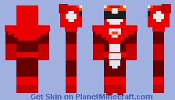 Miniforce Red Minecraft Skin