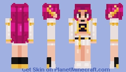 Mira, White Golden outfits (Kpop Demon Hunters) Minecraft Skin