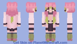 Mitsuri Minecraft skin - demon slayer Minecraft Skin